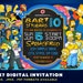 The Simpsons Invitation, Simpsons Birthday, Simpsons Invite, Simpsons ...