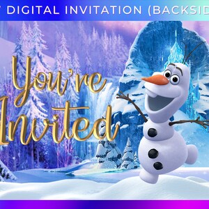Frozen Birthday Invitation, Frozen Invitation, Frozen Digital, Frozen ...