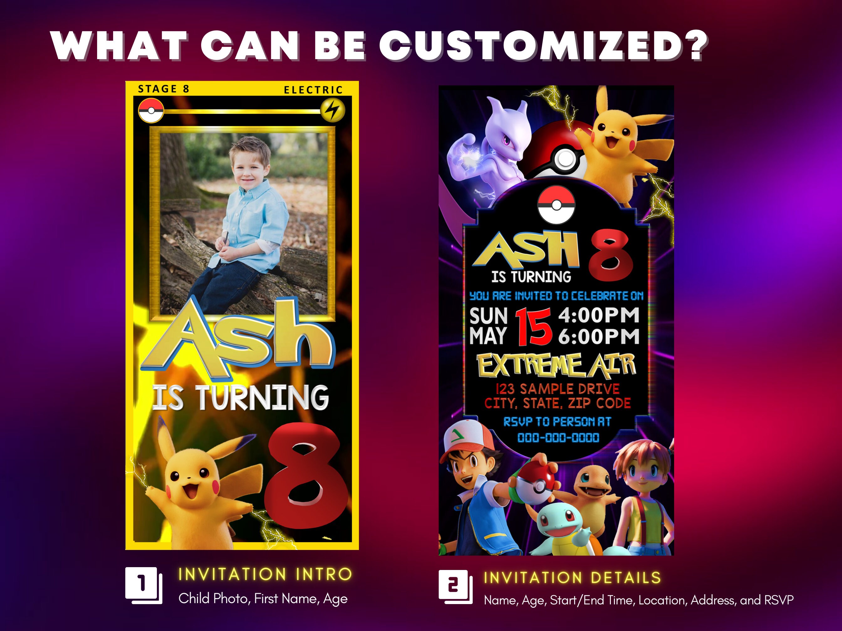 Art & Collectibles Digital Custom Birthday Video Invitation Party Video ...