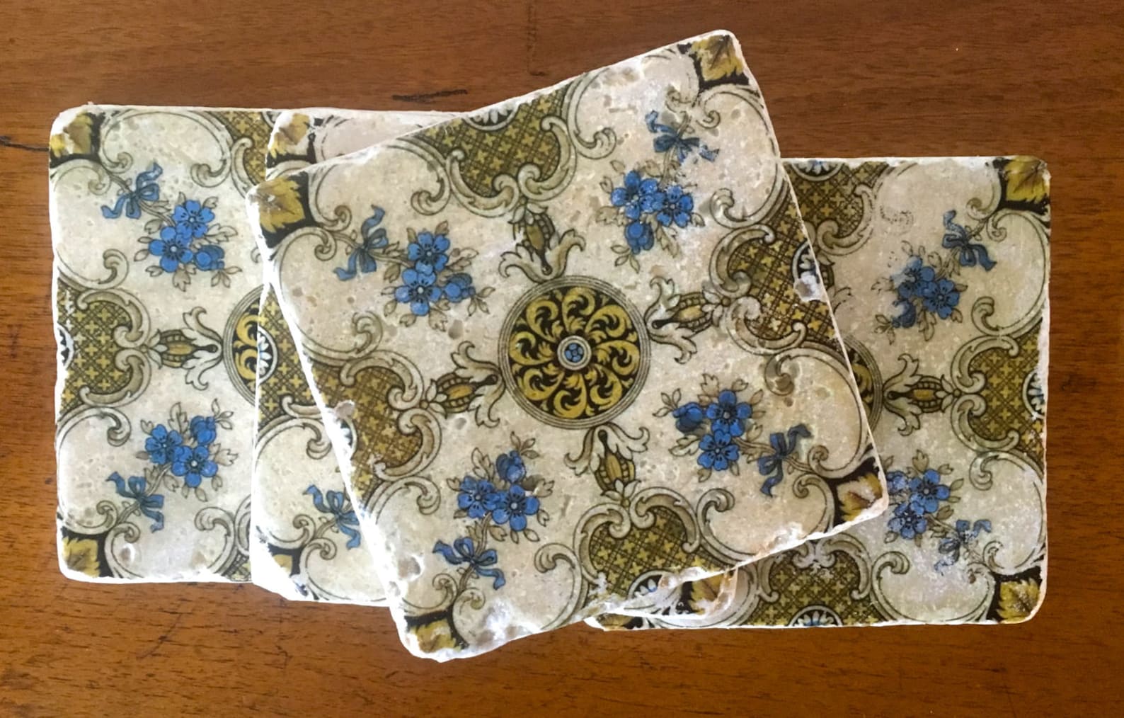 Guiana Italian Antique Tile Coasters Antique Italia Inspired Tiles ...