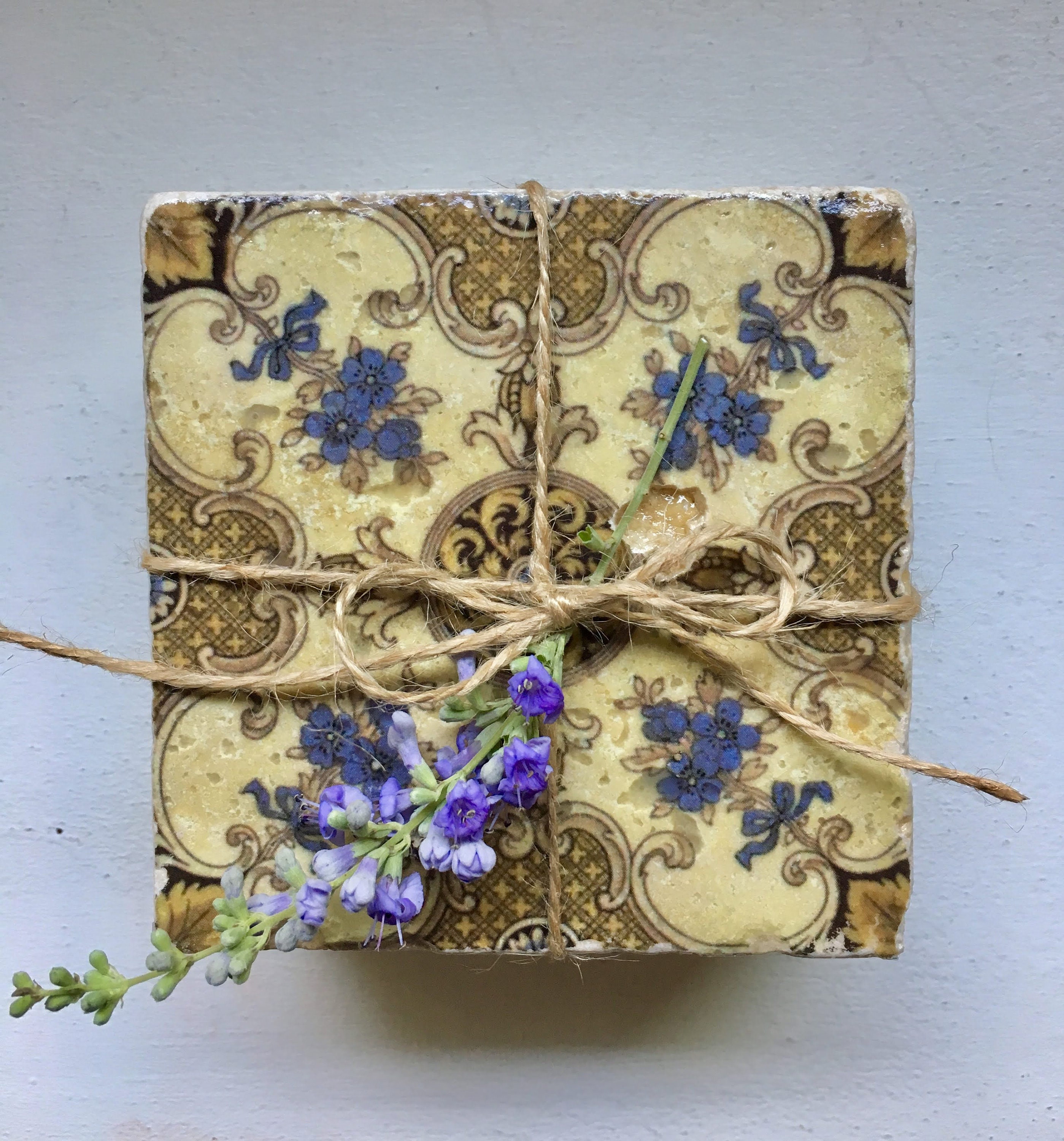 Guiana Italian Antique Tile Coasters Antique Italia Inspired Tiles ...