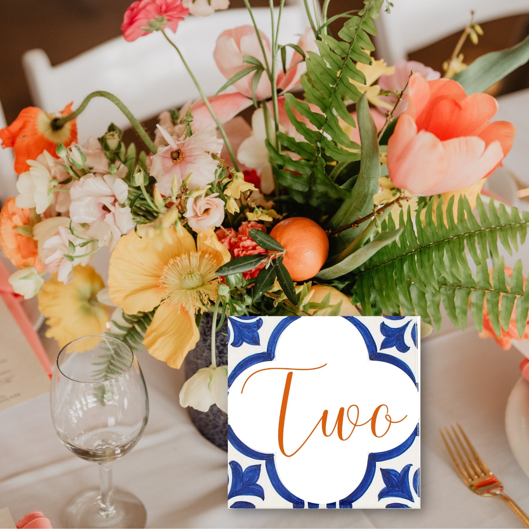 Spanish Rancho Cursive Table Numbers- Set of 10 - Etsy