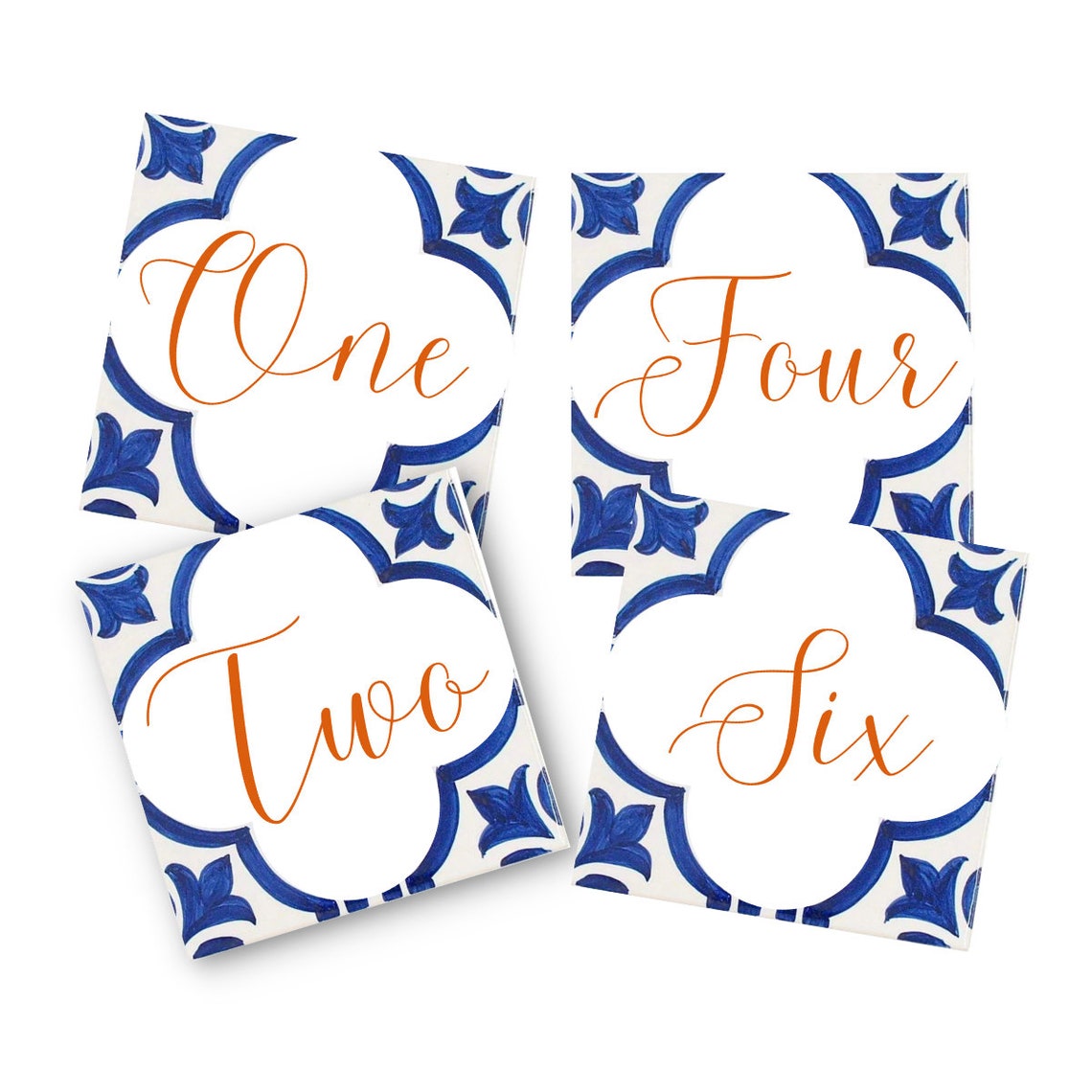 Spanish Rancho Cursive Table Numbers Set of 10 - Etsy