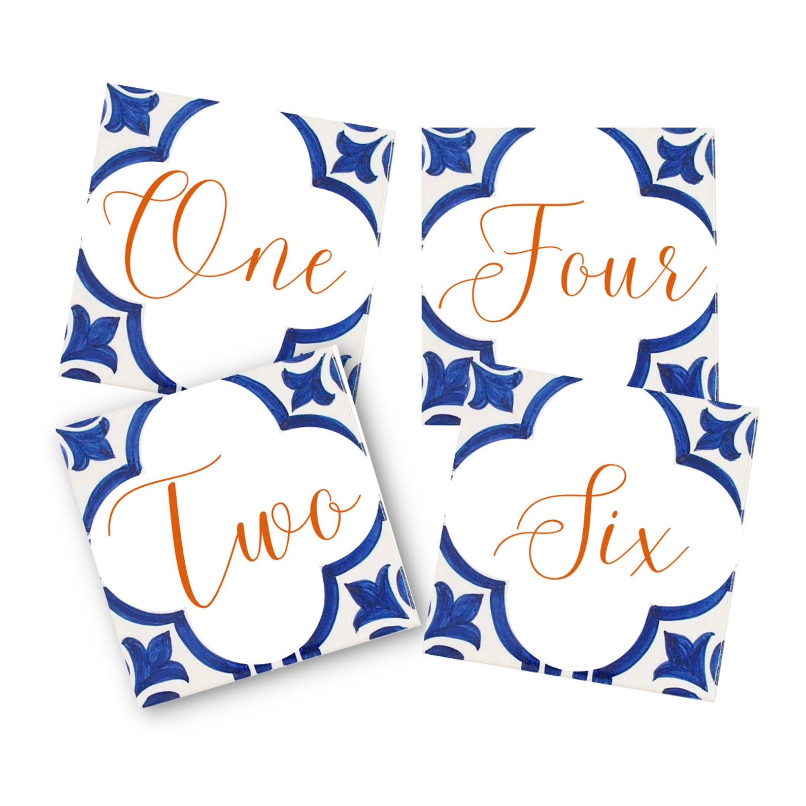 Spanish Rancho Cursive Table Numbers- Set of 10 - Etsy