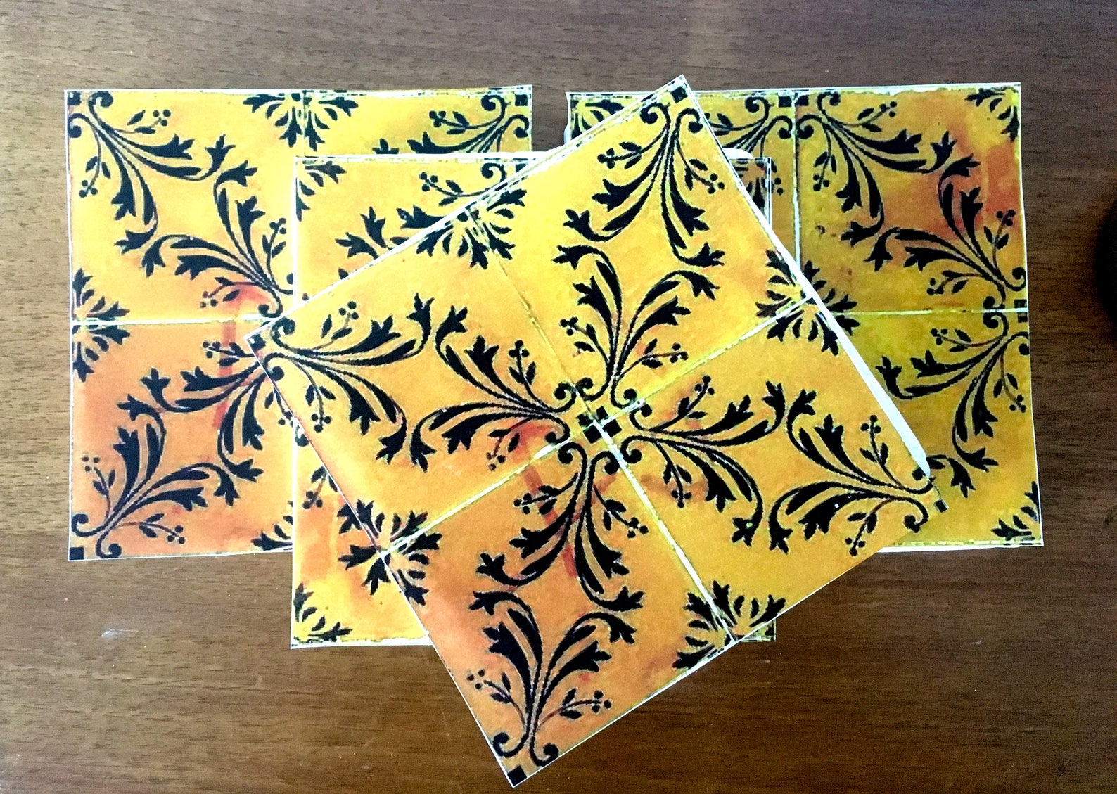 Madrid Tile Coasters Antique Spanish Coasters Stone - Etsy