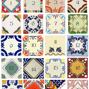 Talavera II Tile Numbers - Etsy
