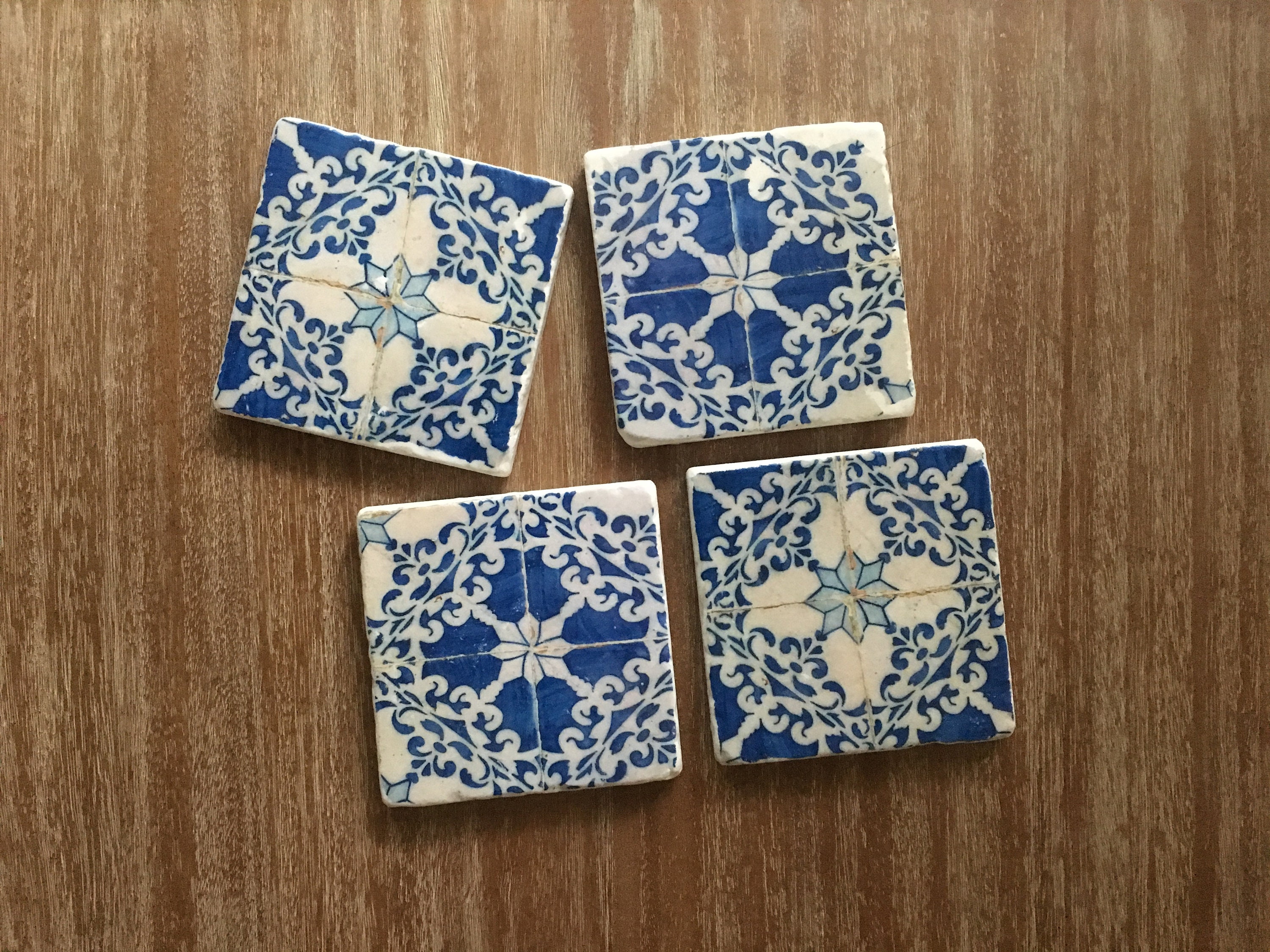 Ava Azulejos Tile Coasters - Etsy