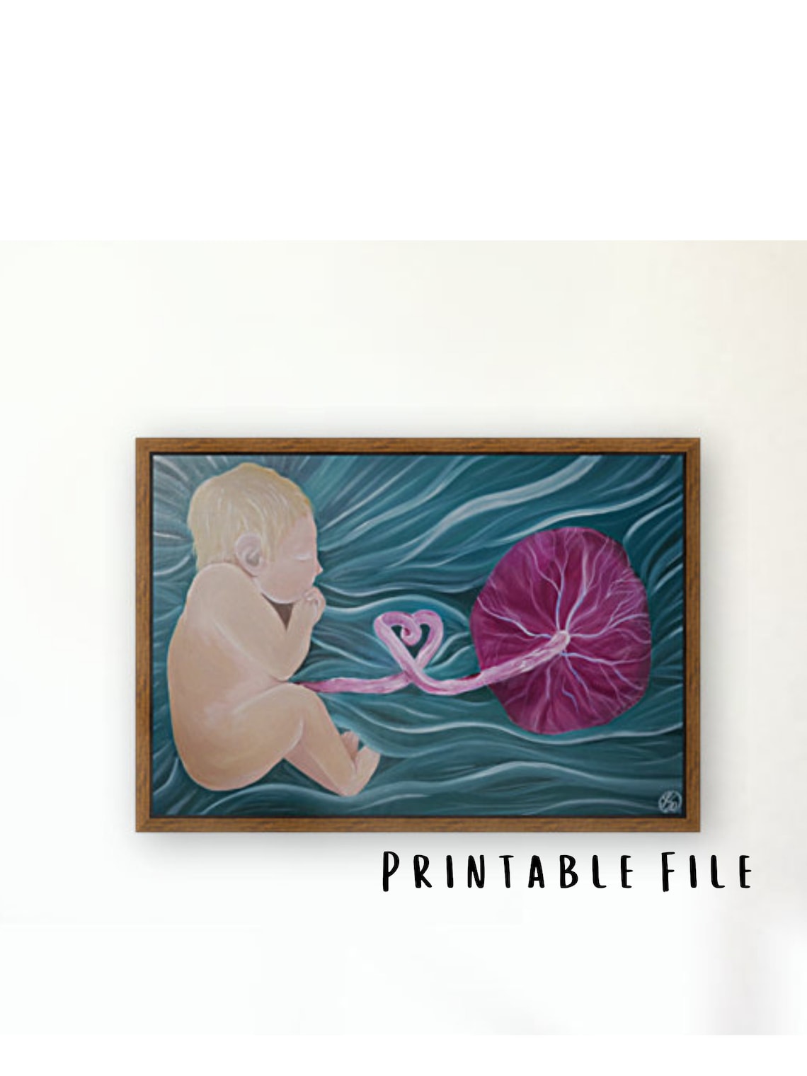 Motherhood Art, Placenta Print, Midwifery Art, Gifts for Midwife, Doula ...