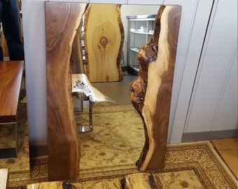 Live edge mirror | Etsy