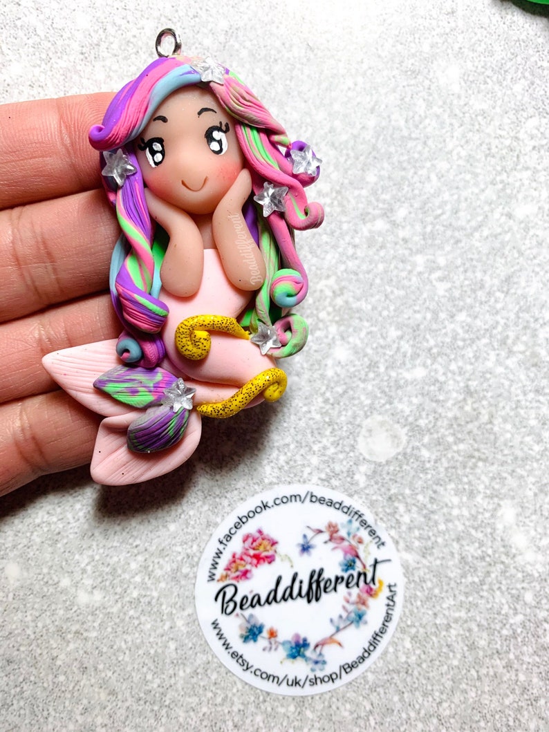 Polymer Clay Mermaids Dolls Embellishments - Etsy