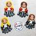 Polymer Clay School Girl. Flatback - Etsy