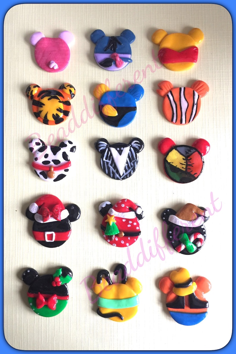Polymer Clay Flatback. Character Themed - Etsy
