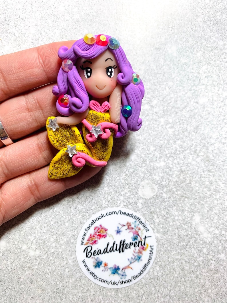 Polymer Clay Mermaids Dolls Embellishments | Etsy