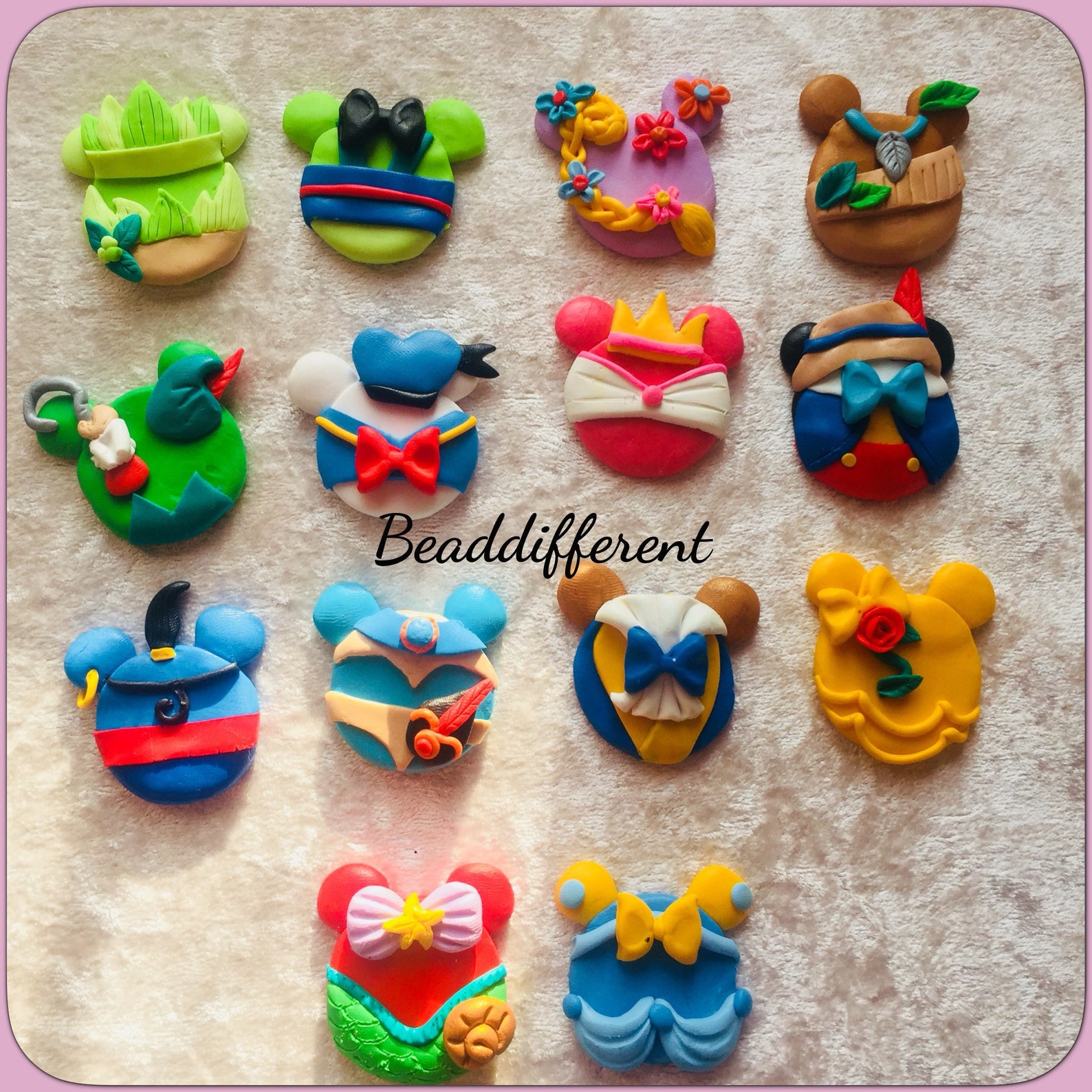 Polymer Clay Flatback. Character Themed - Etsy