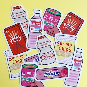 Asian Snack Stickers - Etsy