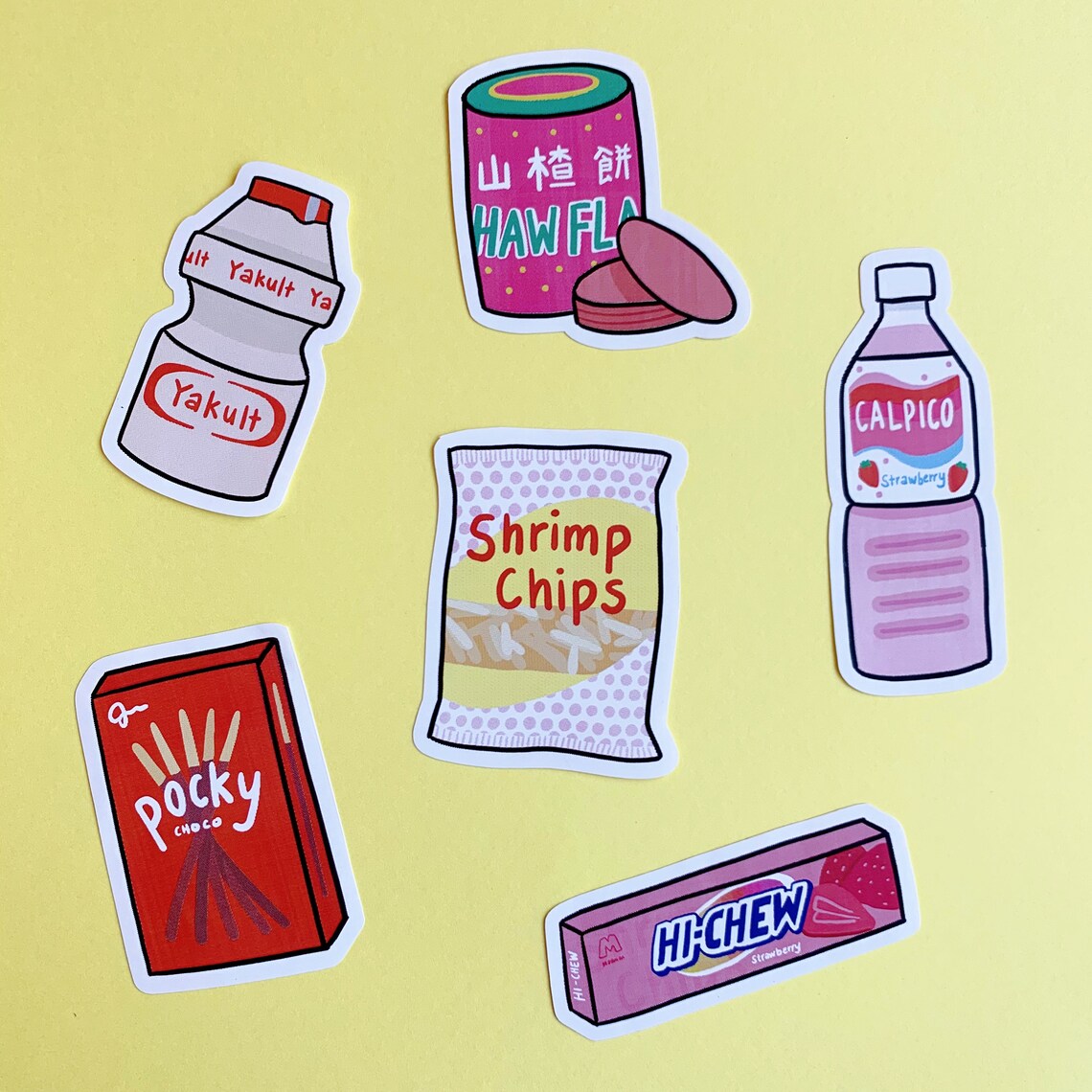 Asian Snack Stickers - Etsy