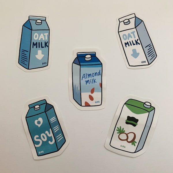 Milk Stickers - Etsy