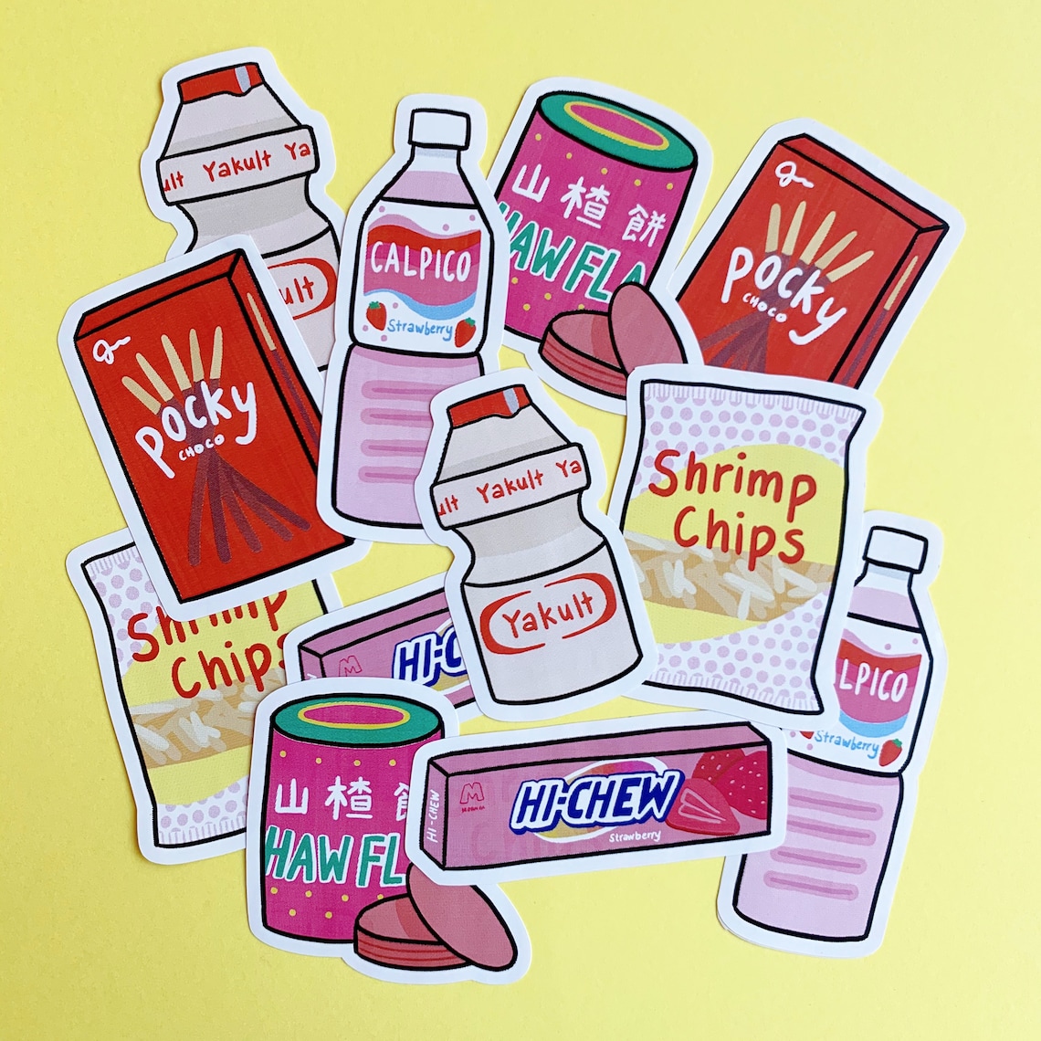 Asian Snack Stickers - Etsy