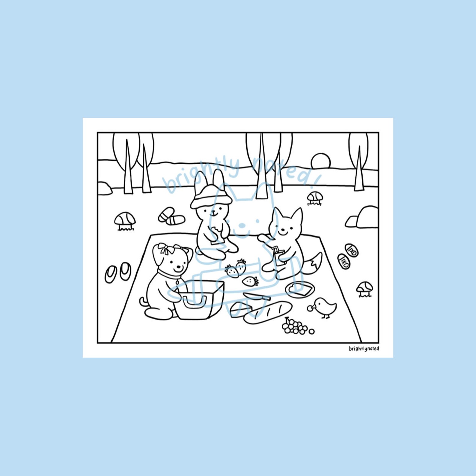 Cute Summer Coloring Pages | 3 Pages - Etsy