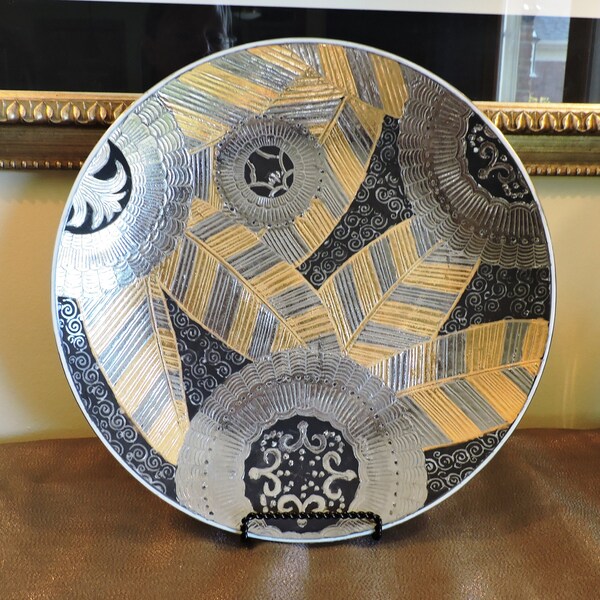 Painted Silver Plate - Etsy