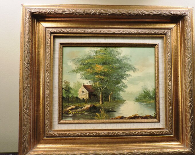 Certified Antique 19th Century Original William Henry Harlock Oil ...