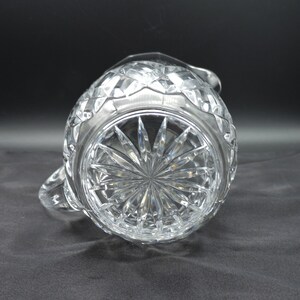Royal Crystal Rock Opera Blown Cut Clear Glass Crystal Pitcher Diamond ...