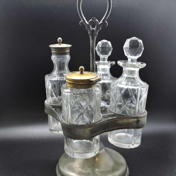 Glass Condiment Set - Etsy