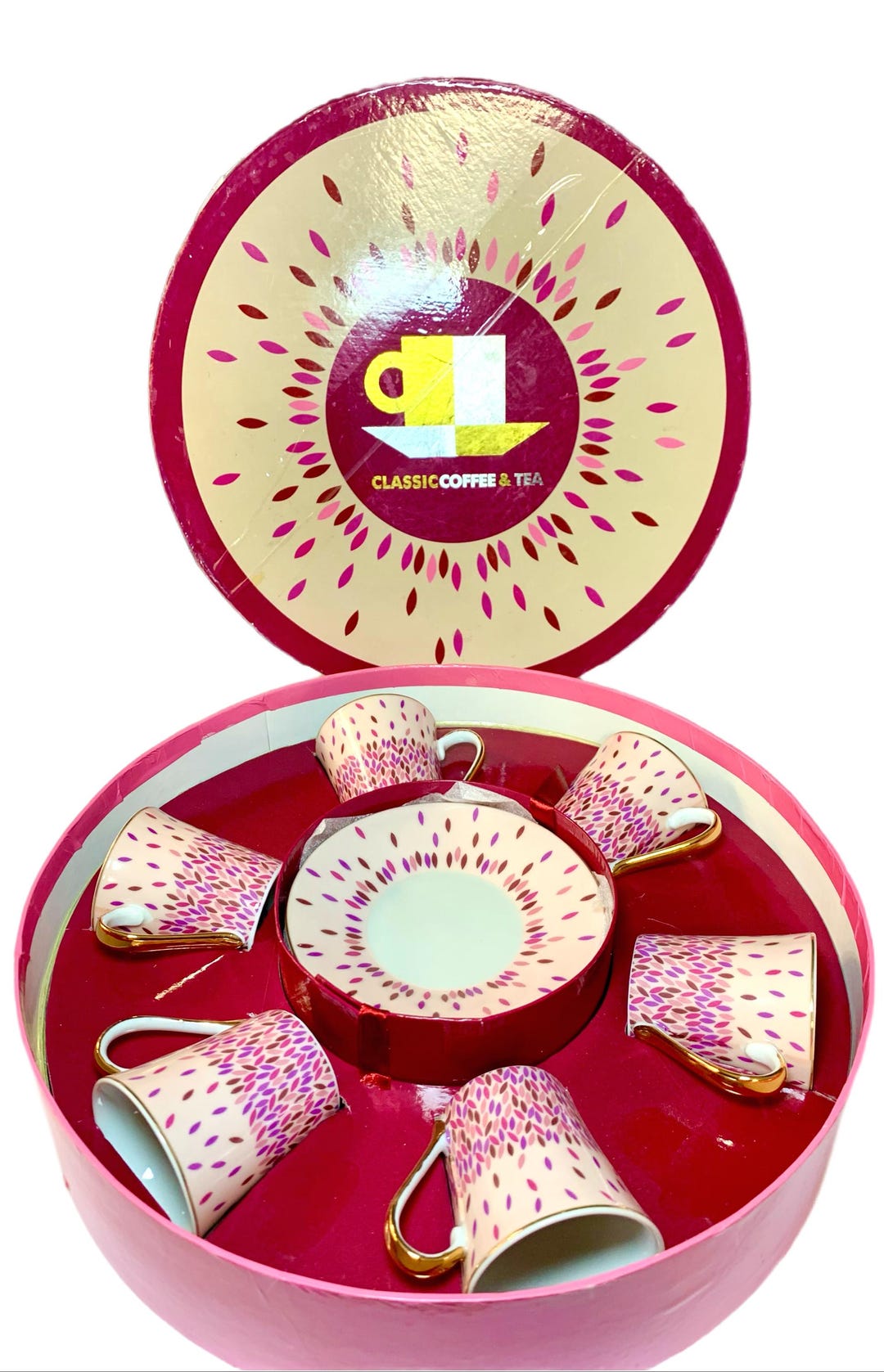 Classic Coffee & Tea Cappuccino/tea Set for 6 With 6-cups and 6 ...