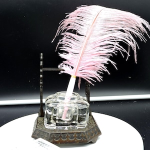 Glass Quill and Stand - Etsy