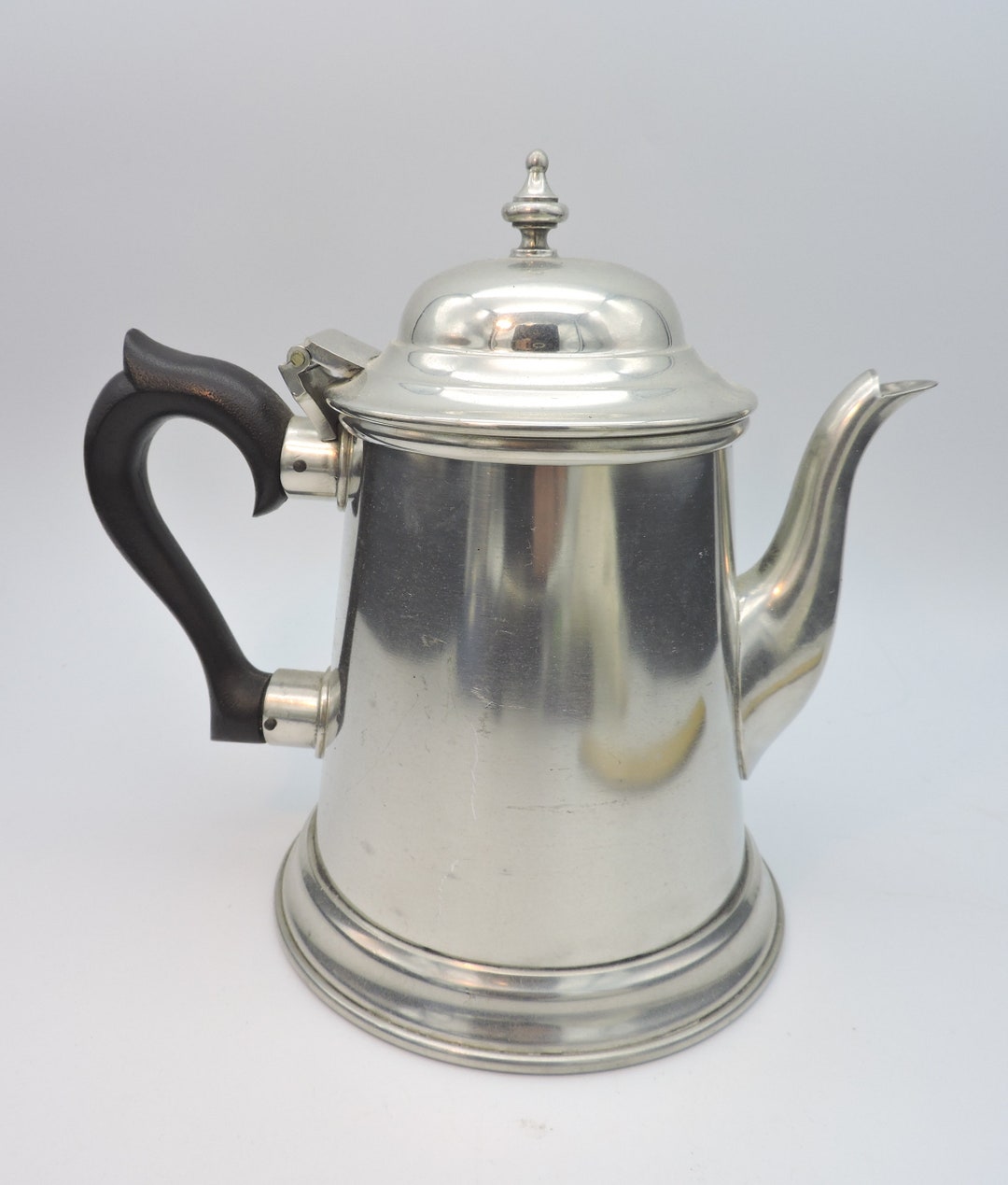 Kirk Stieff Pewter Coffee Pot P-32-28 With Black Handle Discontinued - Etsy