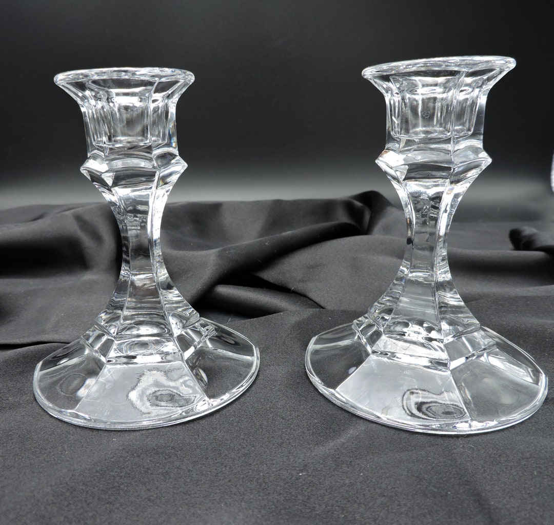 Pair of 4" Single Light Candlestick 2245 Clear 4-sets Available - Etsy