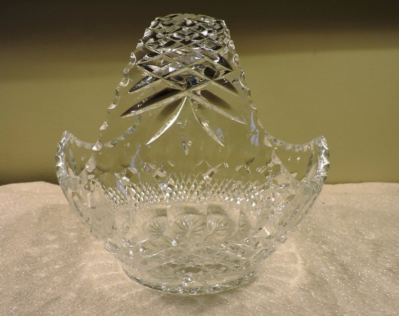 Gorgeous Toscany Romania Lead Crystal Handmade Basket With - Etsy