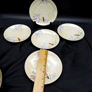 Gorgeous Noritake Morimura Green Stamp Japanese 13 Piece China Set ...