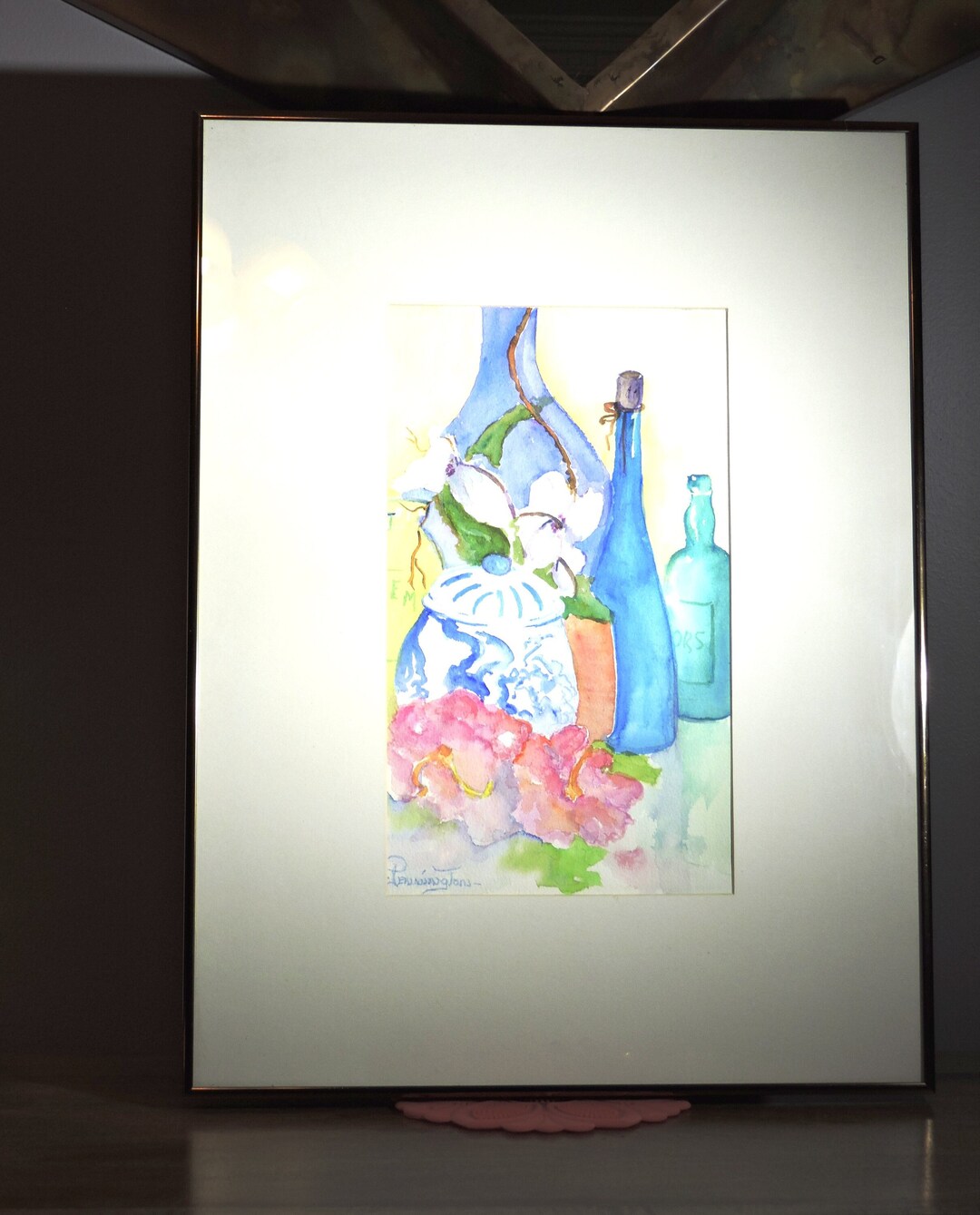 Original Still Life Watercolour Signed by Artist Nancy Pennington ...