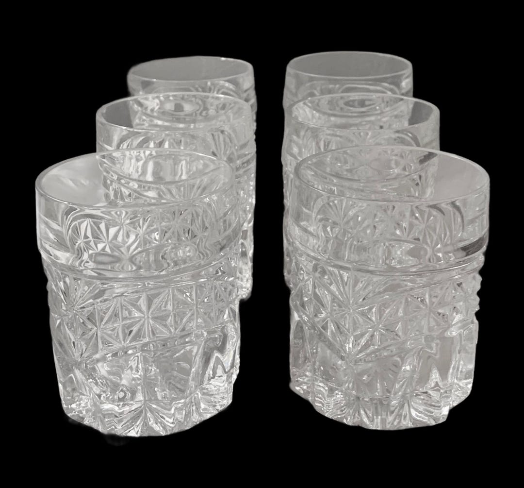 Set of 4-luna by Crystal D Adriana Old Fashioned Glasses Discontinued ...