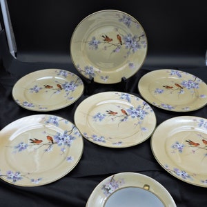 Gorgeous Noritake Morimura Green Stamp Japanese 13 Piece China Set ...