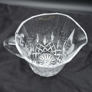 Royal Crystal Rock Opera Blown Cut Clear Glass Crystal Pitcher Diamond ...