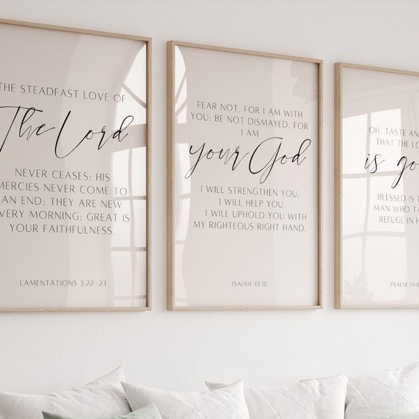 Elohim Wall Print Names of God Christian House Art Minimalist Decor the ...