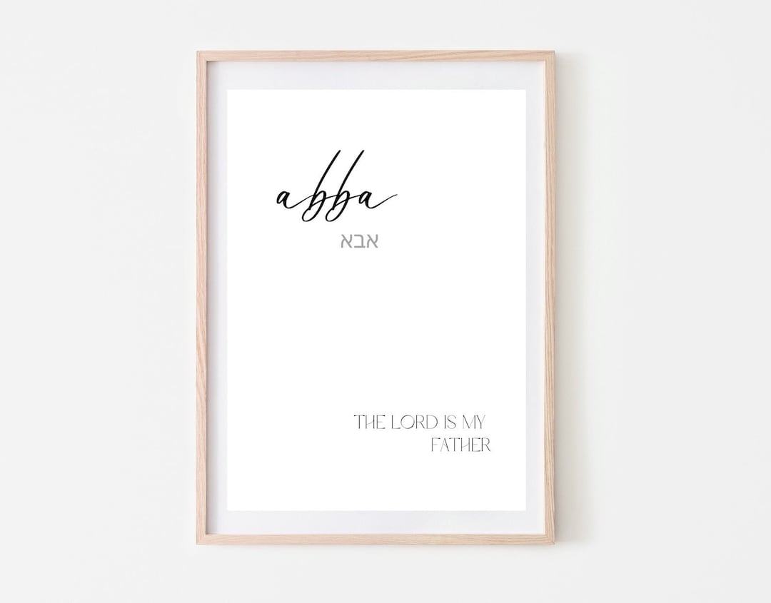 Abba Father Wall Print | Names of God | Christian House Art ...