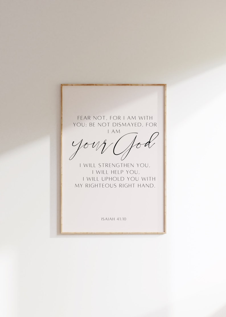 Set of 3 Christian Wall Art Bible Verse Decor Scripture - Etsy