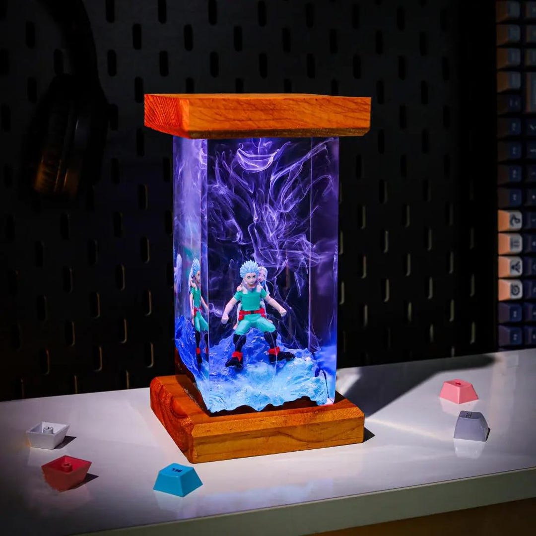 Midoriya Izuku Night Light, Anime Resin Diorama Lamp, Anime Warrior ...