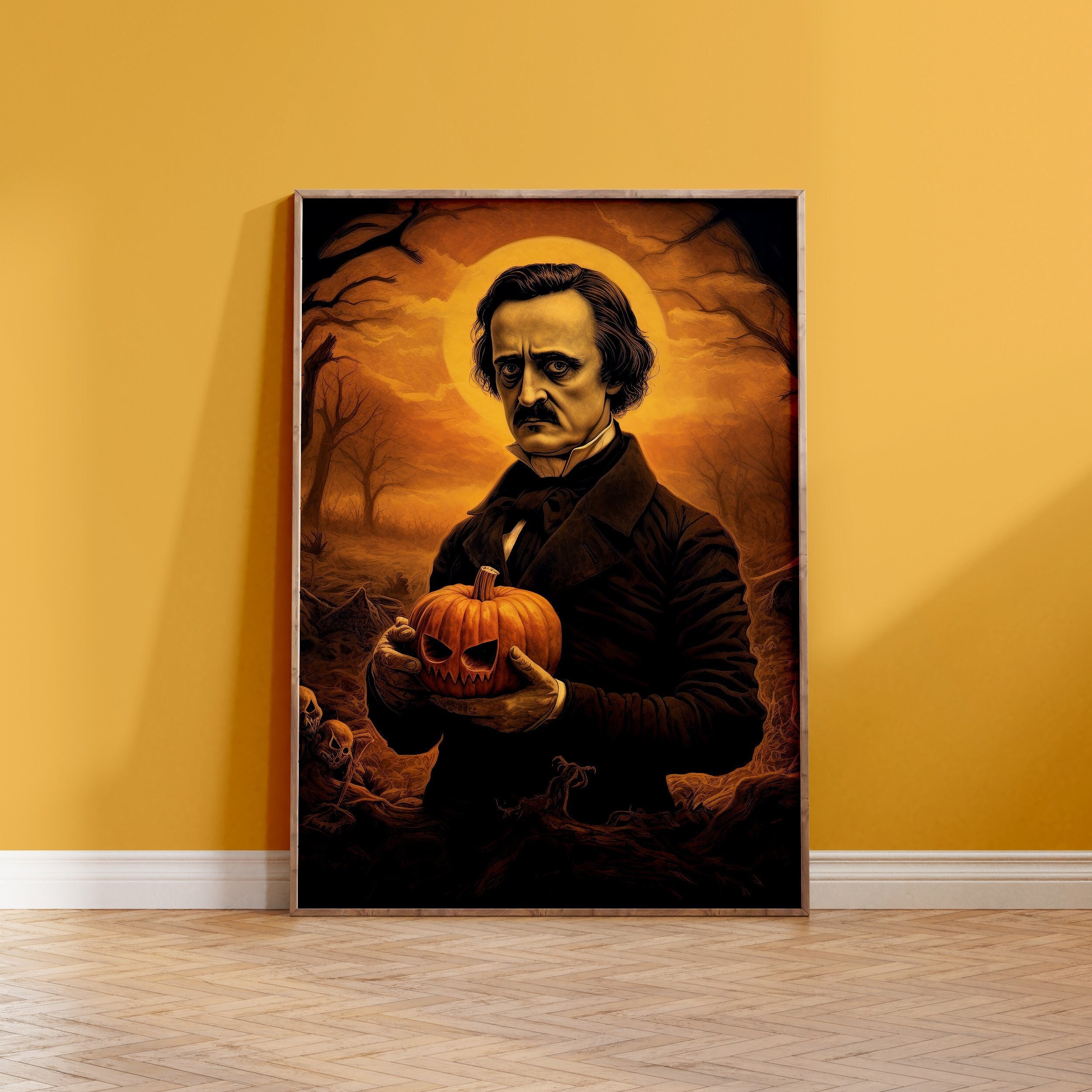 Edgar Allan Poe Halloween Printable Art Digital Download Print October ...