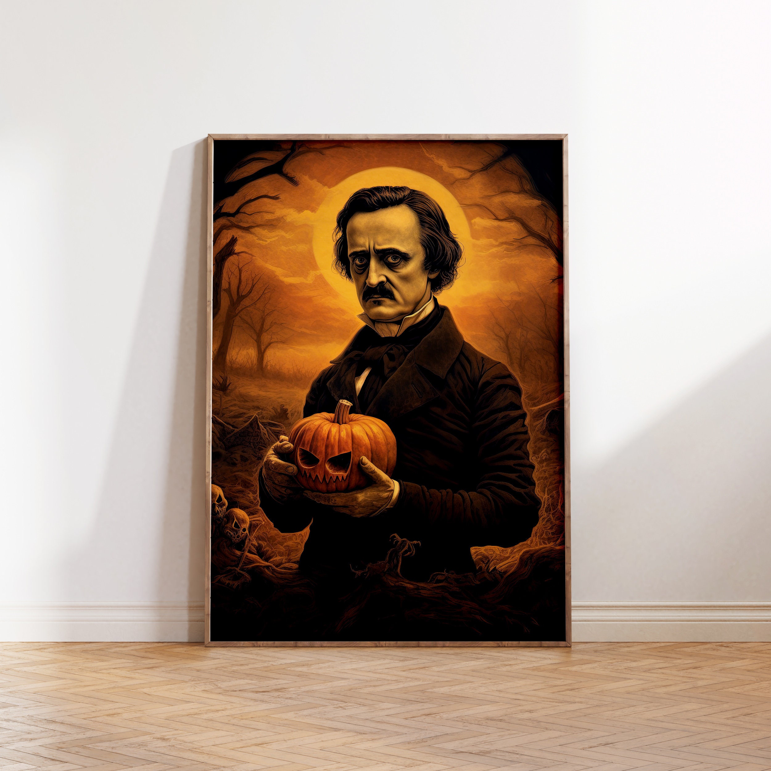 Edgar Allan Poe Halloween Printable Art Digital Download Print October ...