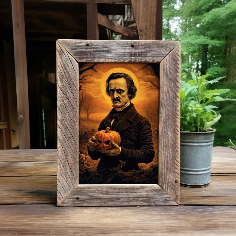 Edgar Allan Poe Halloween Printable Art Digital Download Print October ...
