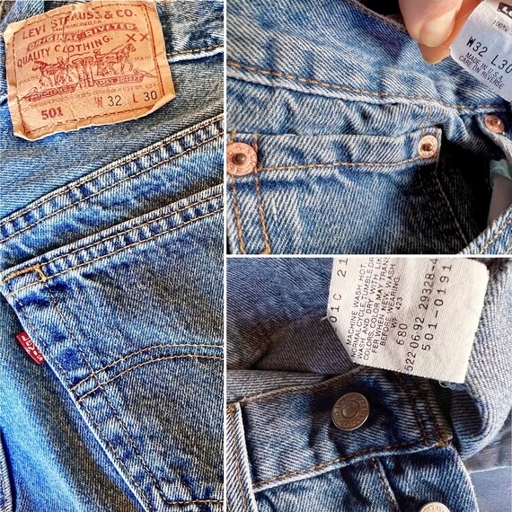 Vintage Levis 501 Jeans, 80s Baggy Jeans, Levis 501 B… - Gem