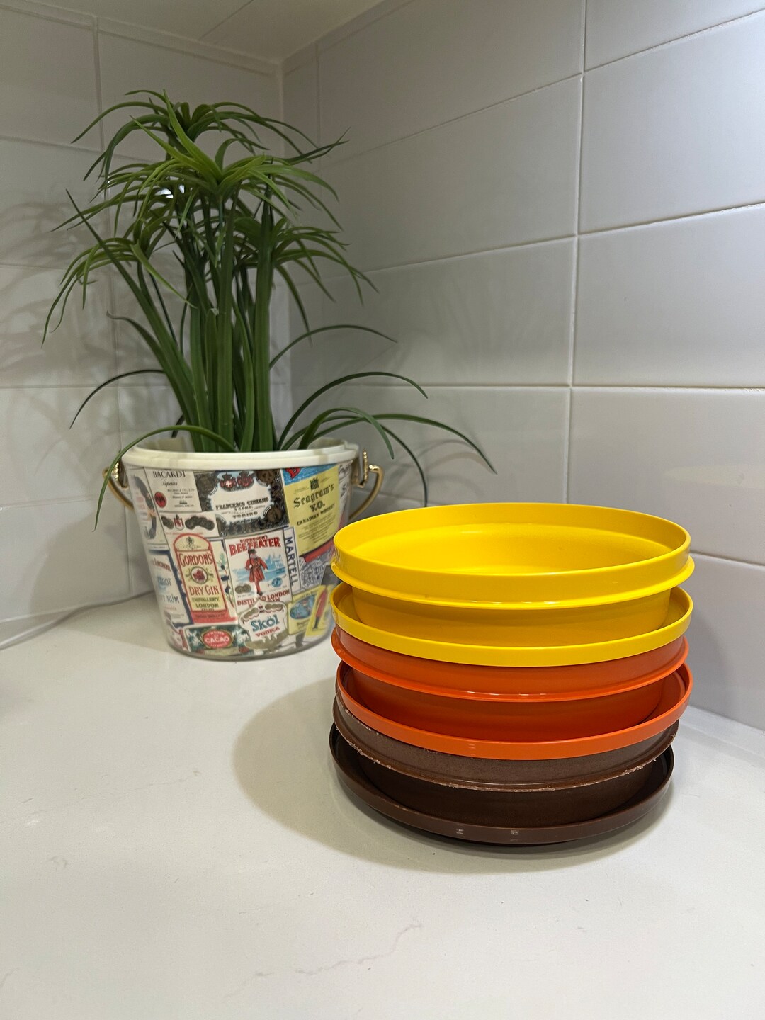 Bundle of Vintage Tupperware Small Bowls and Plates - Autumn Colors! - Etsy