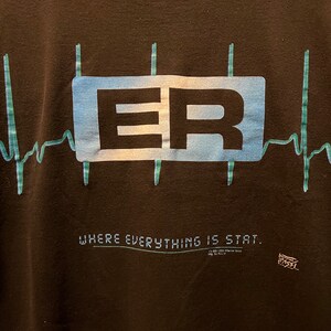 Vintage 1995 ER TV Show Television Promo T-shirt Size XL - Etsy