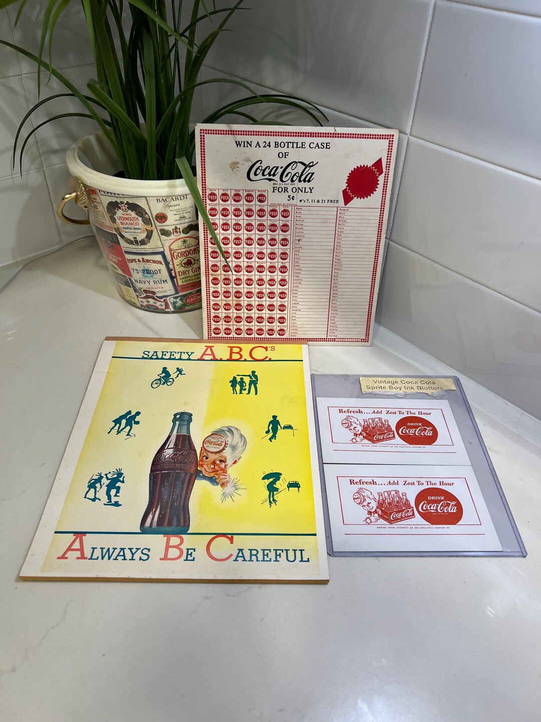 True Vintage 1940s/50s Coca-cola Coke Soda Pop Advertising Collectibles ...