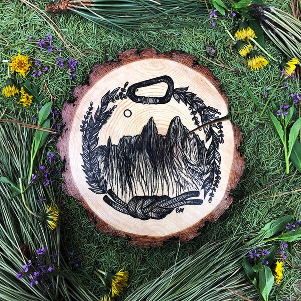 Rock Climbing Wood Art - Etsy