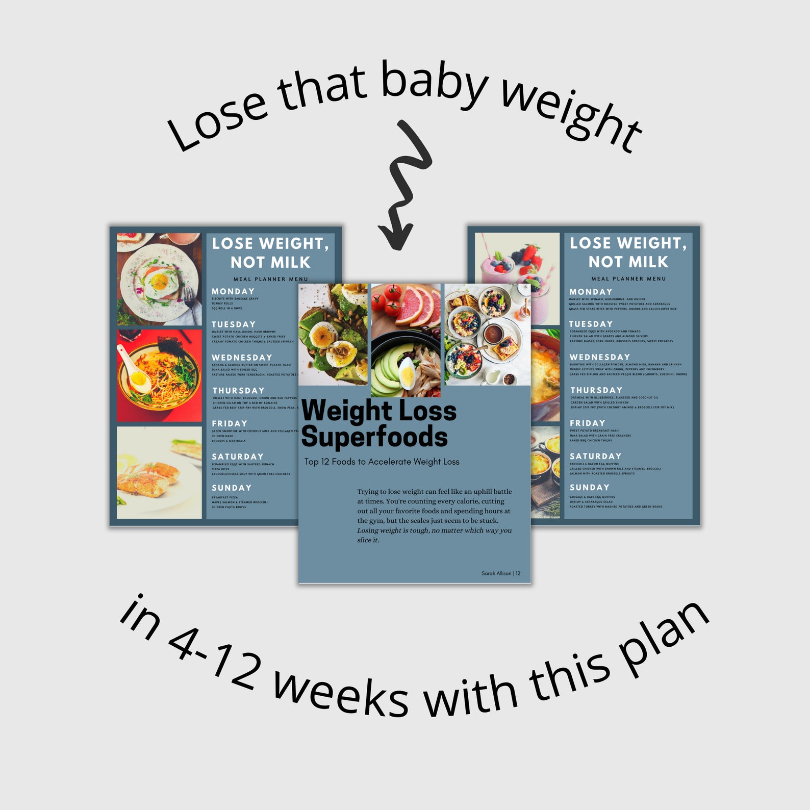 Meal Plan, Nutrition Guide, Meal Planner, Nutrition Journal, Weight ...